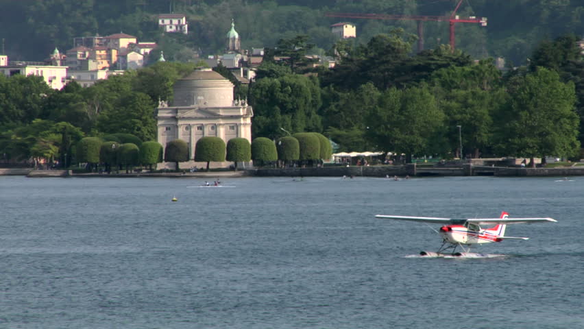 float plane on lake como italy Stock Footage Video (100% Royalty-free ...