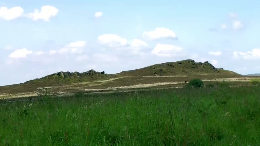 Wild Landscape - Moorland Terrain Stock Footage Video (100% Royalty ...