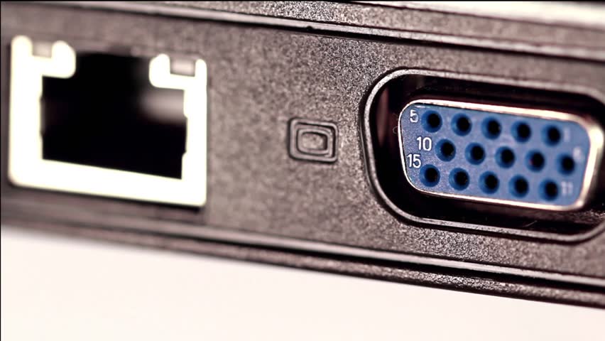 Vga Socket in Laptop Stock Footage Video (100% Royalty-free) 4205407 ...
