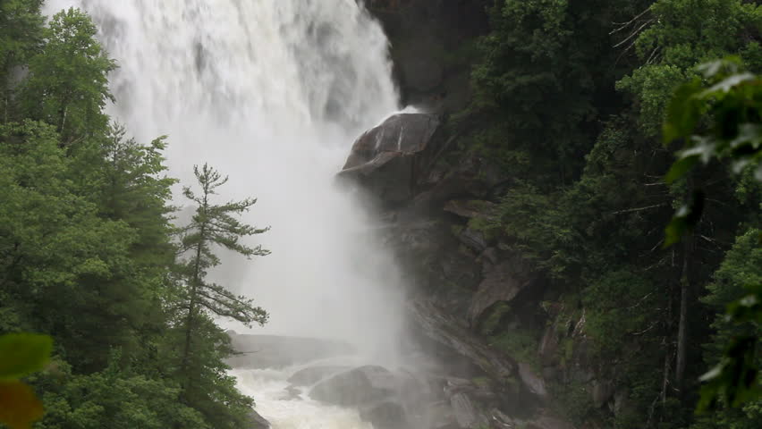 A Very Large Flooded Waterfall Stock Footage Video (100% Royalty-free ...