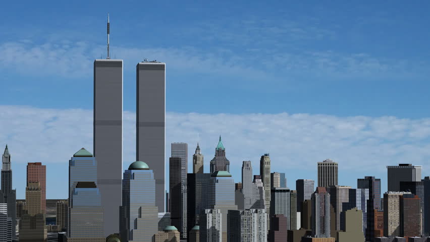 cg animation lower manhattan world trade Stock Footage Video (100% ...