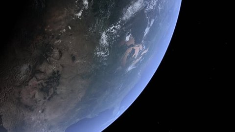 Vertical Realistic 3d Animated Rotating Earth Stock Footage Video (100% ...