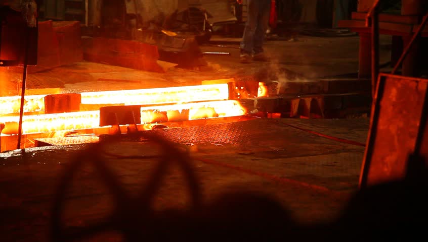 iron cast steel making factory Stock Footage Video (100% Royalty-free ...