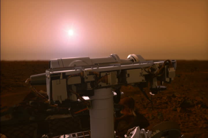 spirit rover awakens sunrise animation Stock Footage Video (100% ...