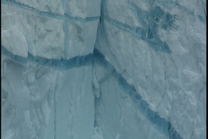 Pan Along Cracked Ice Wall Stock Footage Video (100% Royalty-free ...