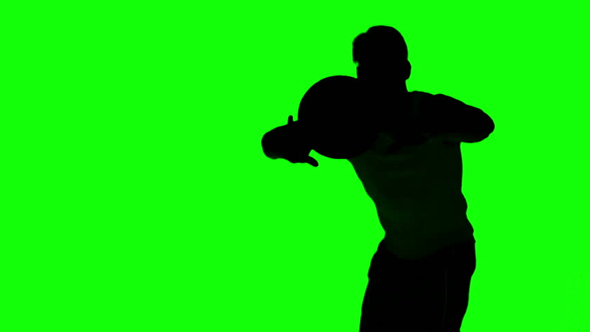 Silhouette of a Man Throwing Stock Footage Video (100% Royalty-free ...