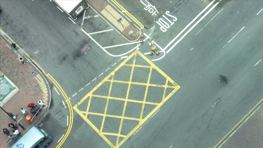 time lapse high angled view road Stock Footage Video (100% Royalty-free ...