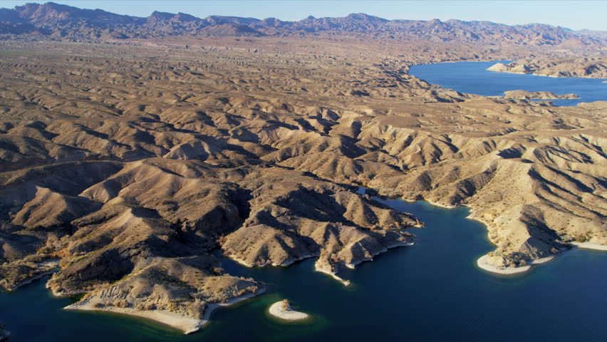 aerial view red rock colorado river Stock Footage Video (100% Royalty ...