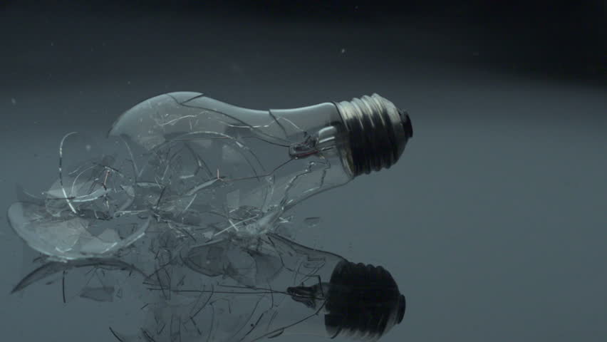 light bulb falling crashig on floor Stock Footage Video (100% Royalty ...