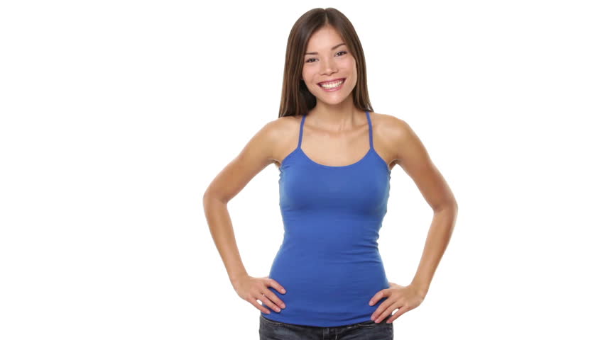 woman waving hand saying hello hi Stock Footage Video (100% Royalty ...