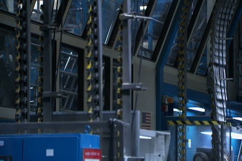 High Rack Storage Area Cinematic Computeranimation Stock Footage Video ...