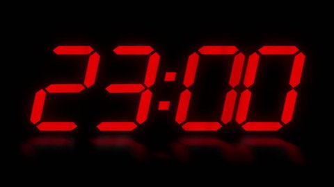 Led Digital Clock Am Pm: video de stock (totalmente libre de regalías ...
