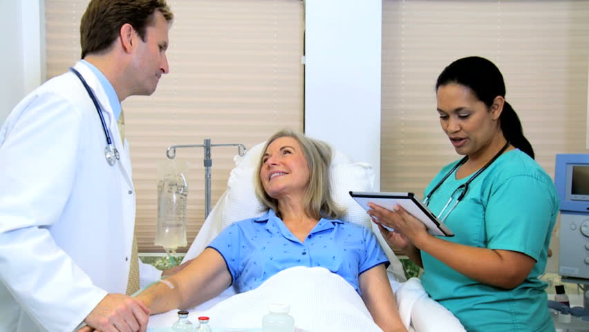 latin american nurse recording female patient Stock Footage Video (100% ...