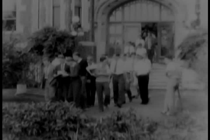 1930s Hazing Rituals College Campus Stock Footage Video 100 Royalty