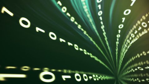 Concept Representation Binary Code Binary Digits Stock Footage Video ...