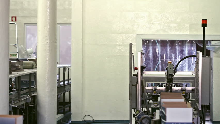 Automated Boxing Assembly Line Stock Footage Video (100% Royalty-free ...