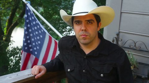 American Country Man Giving Thumbs Down Stock Footage Video (100% ...