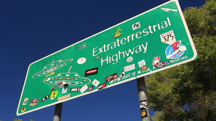 area 51 et highway sign 04 Stock Footage Video (100% Royalty-free ...