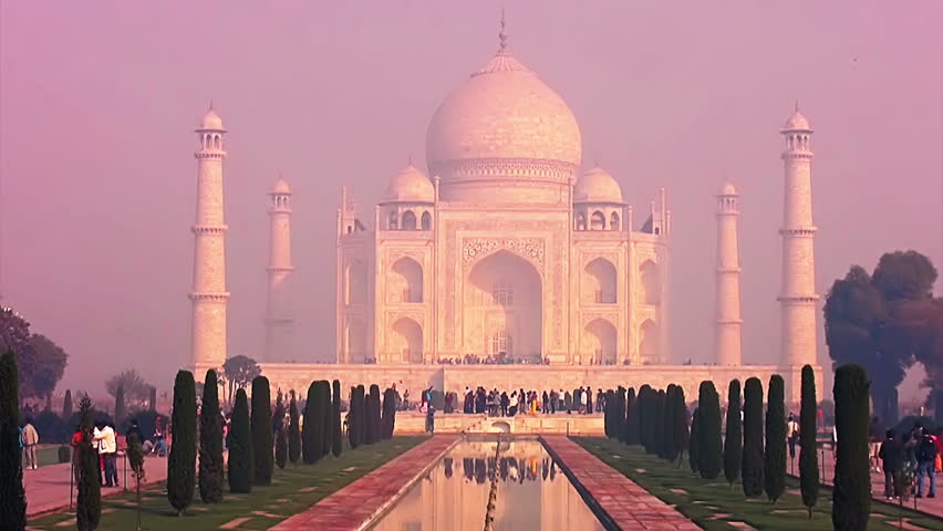 taj mahal early morning Stock Footage Video (100% Royalty-free) 4366661 ...