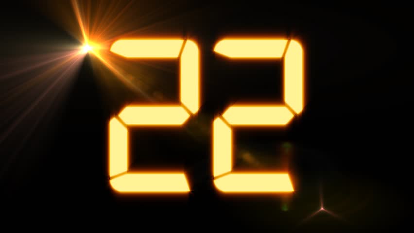 digital countdown clock - 30 second Stock Footage Video (100% Royalty ...