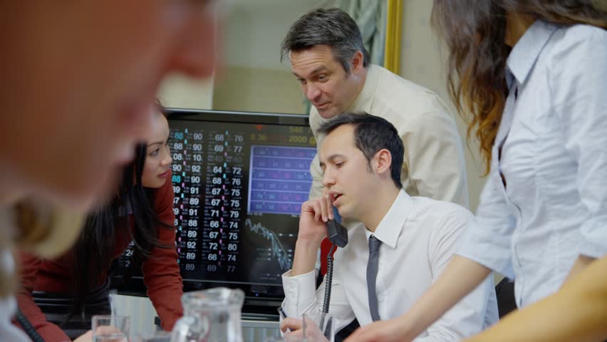 successful professional team celebrate closing business Stock Footage ...