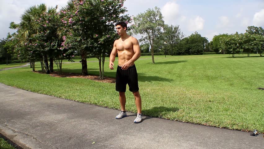 Hd Male Stretching Before A Stock Footage Video 100 Royalty Free 4403813 Shutterstock