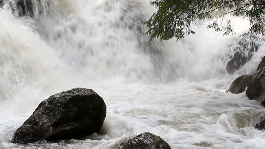 Beautiful Scenery, Water Flow Over Stock Footage Video (100% Royalty ...