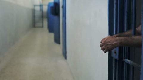 Crazy Inmate Sentenced Lifetime Cursing Behind Stock Footage Video (100 ...