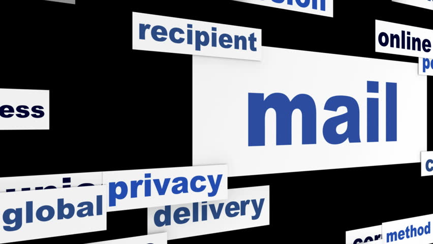 mail creative message concept hd animation Stock Footage Video (100% ...