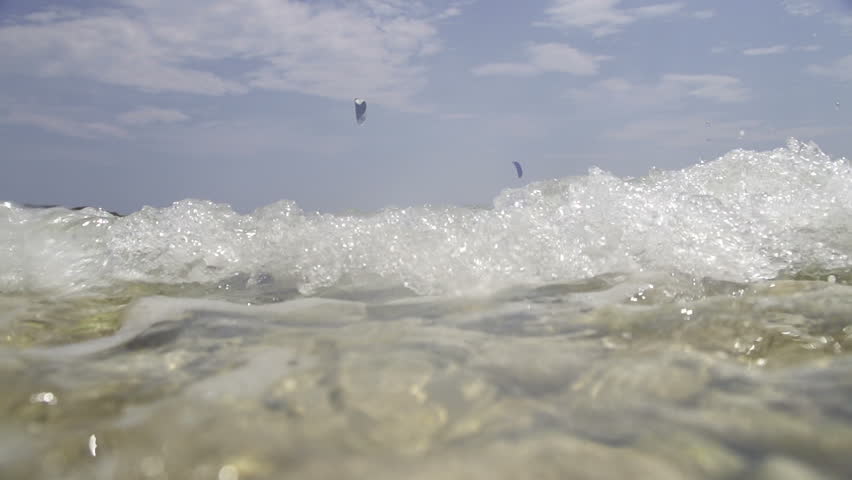 Slow Motion: Wave Coming Towards Stock Footage Video (100% Royalty-free ...