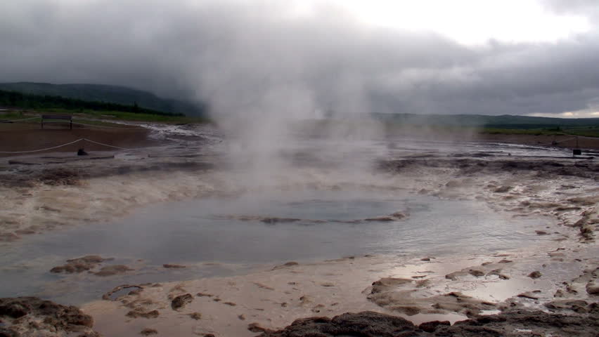Geyser and Hot Springs in Stock Footage Video (100% Royalty-free ...