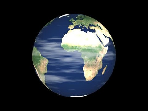 4k Realistic Earth Rotating Loop On Stock Footage Video (100% Royalty ...