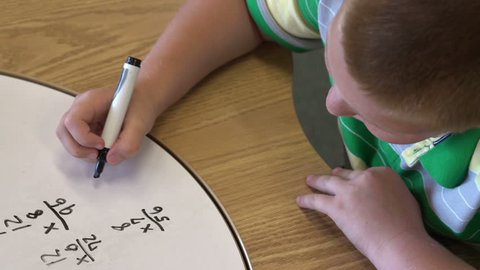 Practicing Math Problems Table Stock Footage Video (100% Royalty-free ...