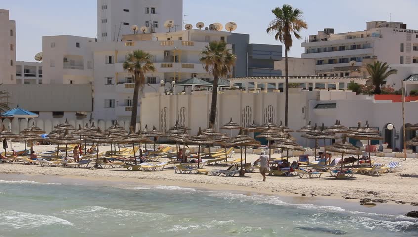 Beach in Sousse, Tunisia Stock Footage Video (100% Royalty-free ...