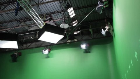 Filming On Professional Hollywood Green Screen Stock Footage Video (100 ...