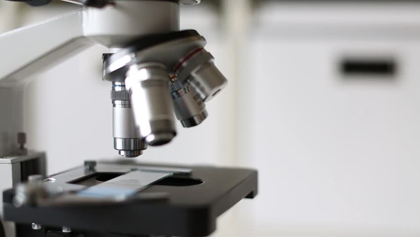 Optical Laboratory Microscope Stock Footage Video (100% Royalty-free ...