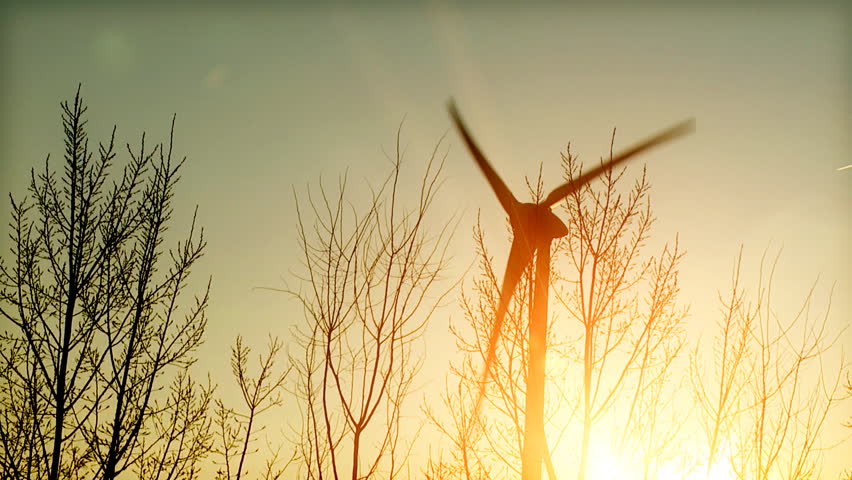 wind turbine sun Stock Footage Video (100% Royalty-free) 4508474 ...