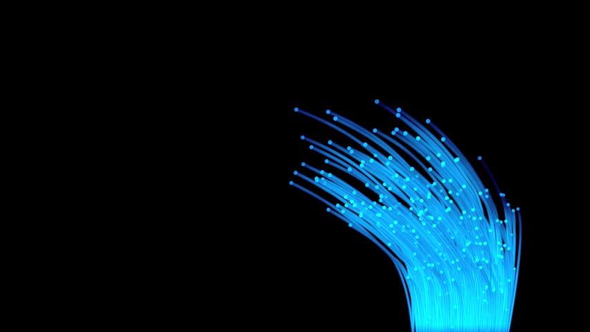 Optic Fibers Growing Animation. Nice Stock Footage Video (100% Royalty ...