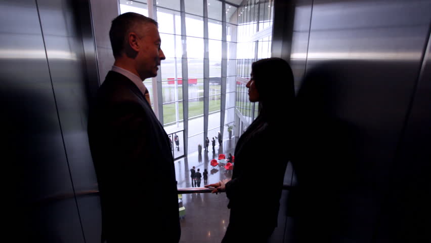 Business People in an Elevator Stock Footage Video (100% Royalty-free ...