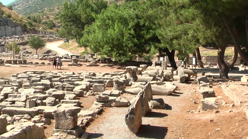 anfi theatre ephesus efes - ancient Stock Footage Video (100% Royalty ...