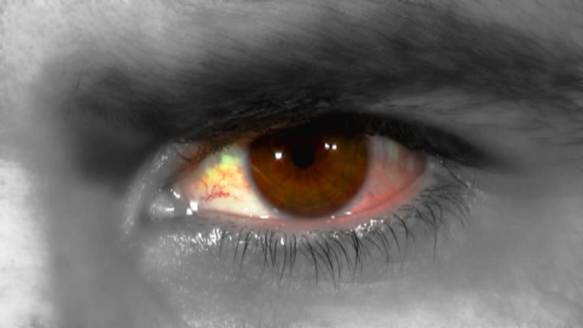 human eye looking different directions eyebrows Stock Footage Video ...