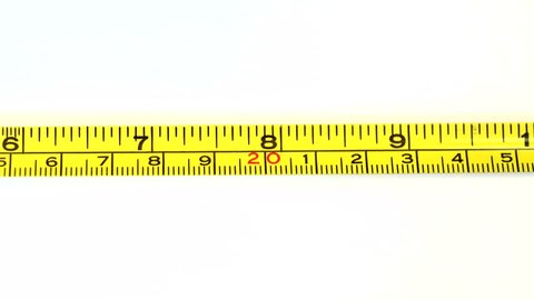 Yellow Measure Tape Ruler Instrument Measuring Stock Vector (Royalty ...