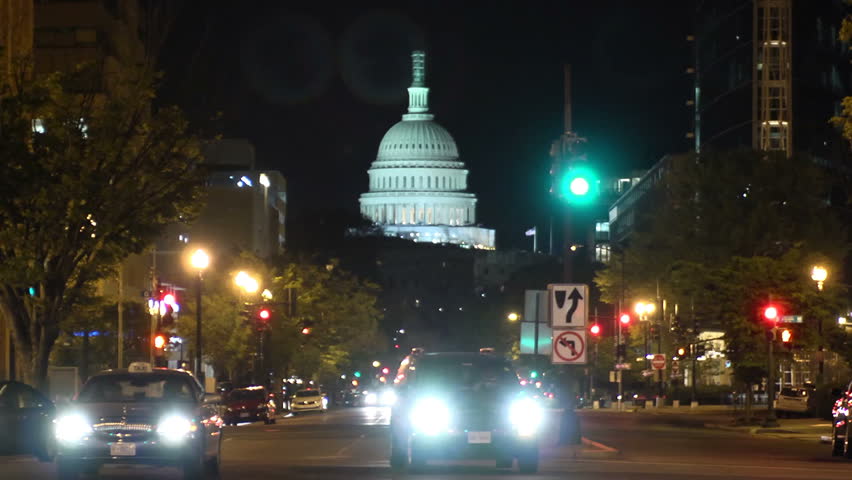 washington dc night time lapse Stock Footage Video (100% Royalty-free ...