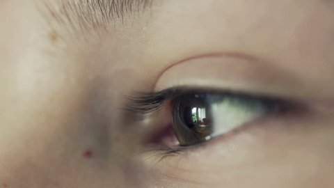Eye Woman Side View Reflection Window Stock Footage Video (100% Royalty ...