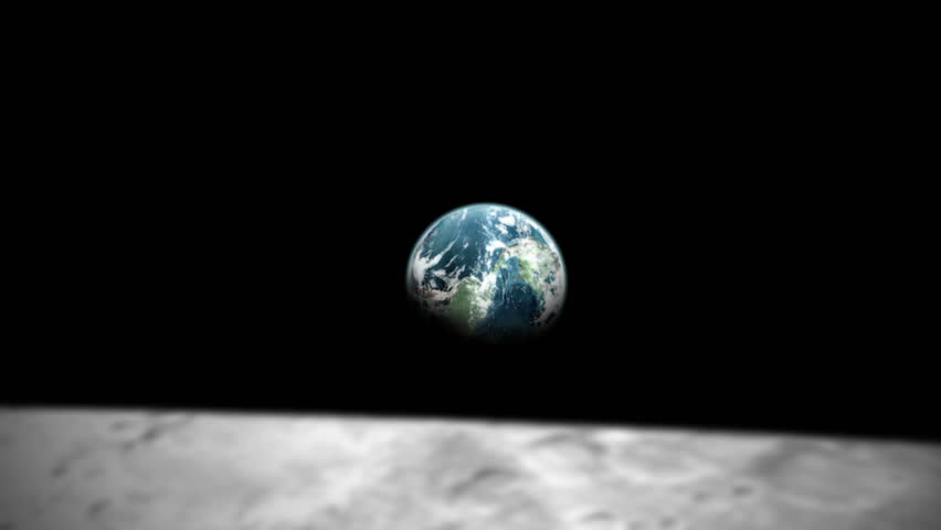 Earth Rise Over Moon Stock Footage Video (100% Royalty-free) 4609532 ...