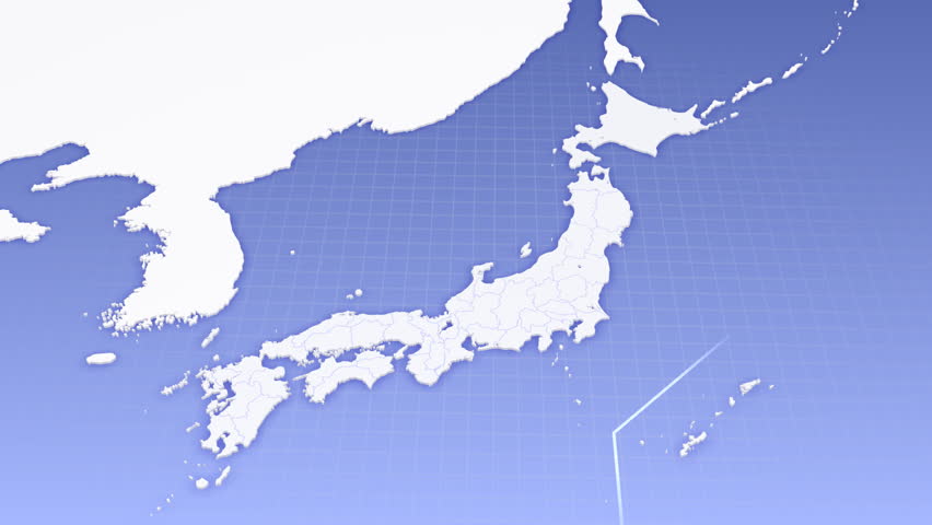 japan map image cg background Stock Footage Video (100% Royalty-free ...