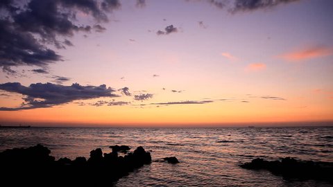 Calm Sea After Sunset Stock Footage Video (100% Royalty-free) 17441044 ...