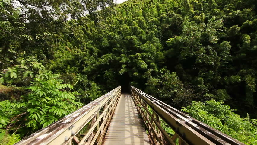 Running Across Bridge (pov) Stock Footage Video (100% Royalty-free ...