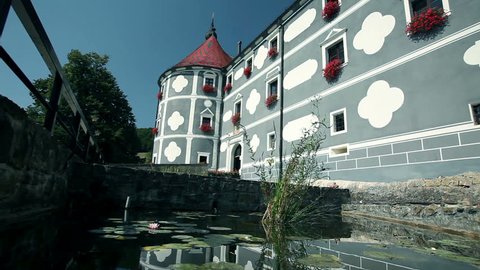 Fish Pond Front Monastery Stock Footage Video (100% Royalty-free ...