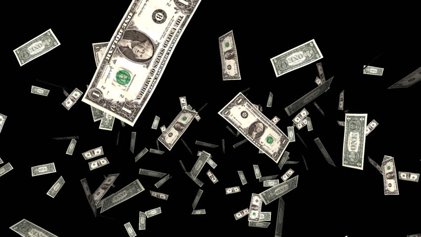 money confetti explosion - 1 usd Stock Footage Video (100% Royalty-free ...